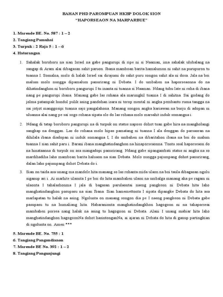 Bahan PHD Parompuan - 01 September 2022 | PDF