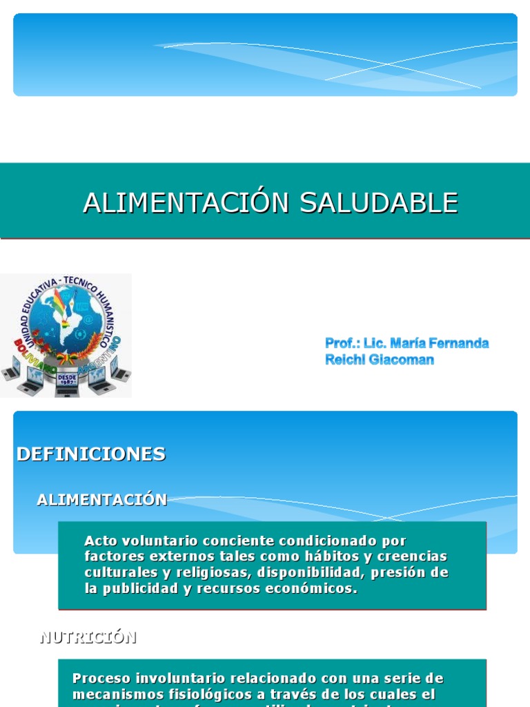 Beneficios de la Alimentación Saludable | PDF | Alimentos | Nutrición