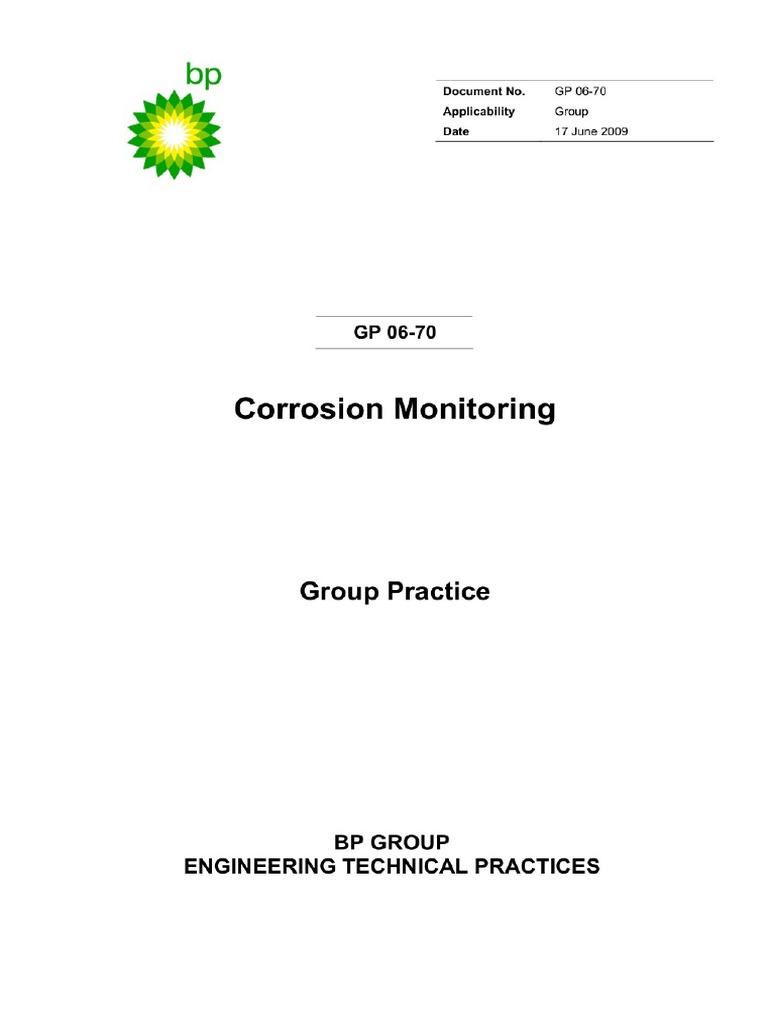 GP 06-07 Corrosion Monitoring | PDF