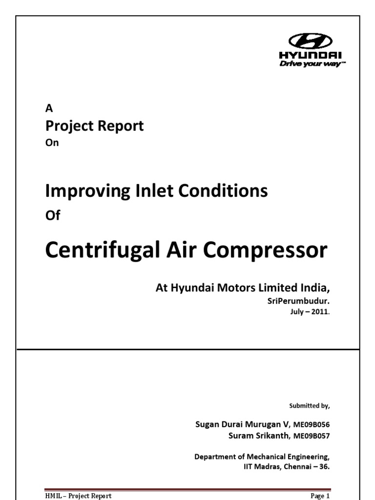 HMIL - Project Report | PDF | Gas Compressor | Boiler
