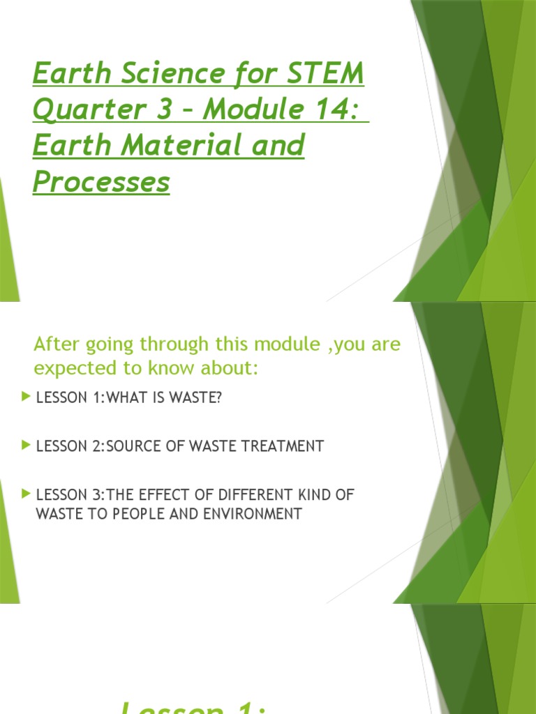 Earth-Science Module 14 | PDF | Waste | Radioactive Waste