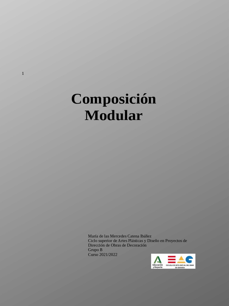 Composición Modular | PDF | Escultura | Composiciones Musicales