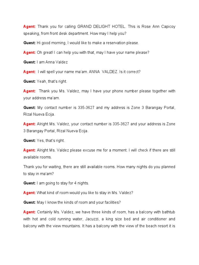 Role Playing Script | PDF