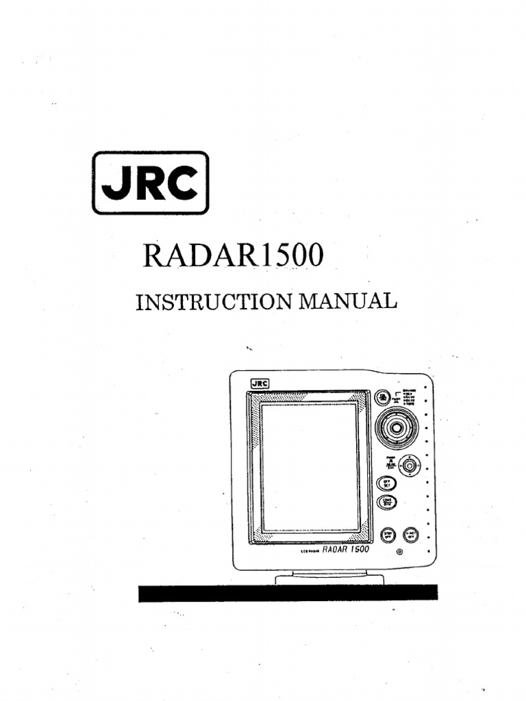 JRC Radar 1500 mk1 Manual | PDF