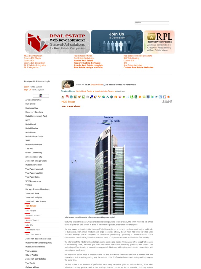 HDS Tower | PDF | Dubai | Business