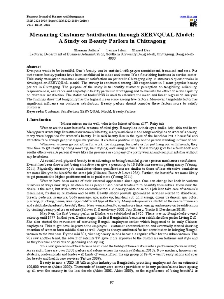 Measuring Customer Satisfaction Through | PDF | Customer Satisfaction ...