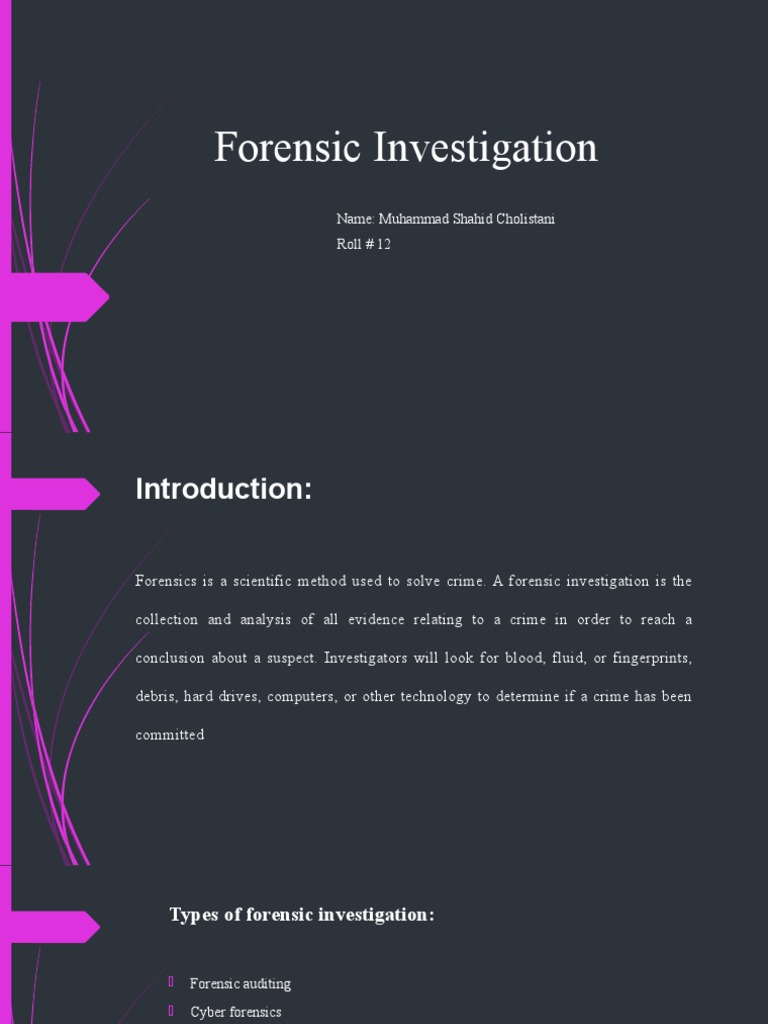 Forensic Investigation | PDF | Forensic Science | Crime Scene