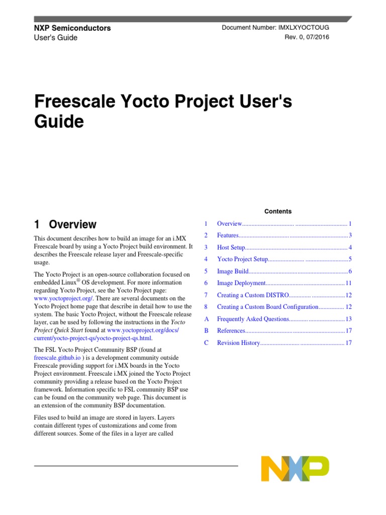 Freescale Yocto Project User's Guide | PDF | Linux Distribution | Computer File