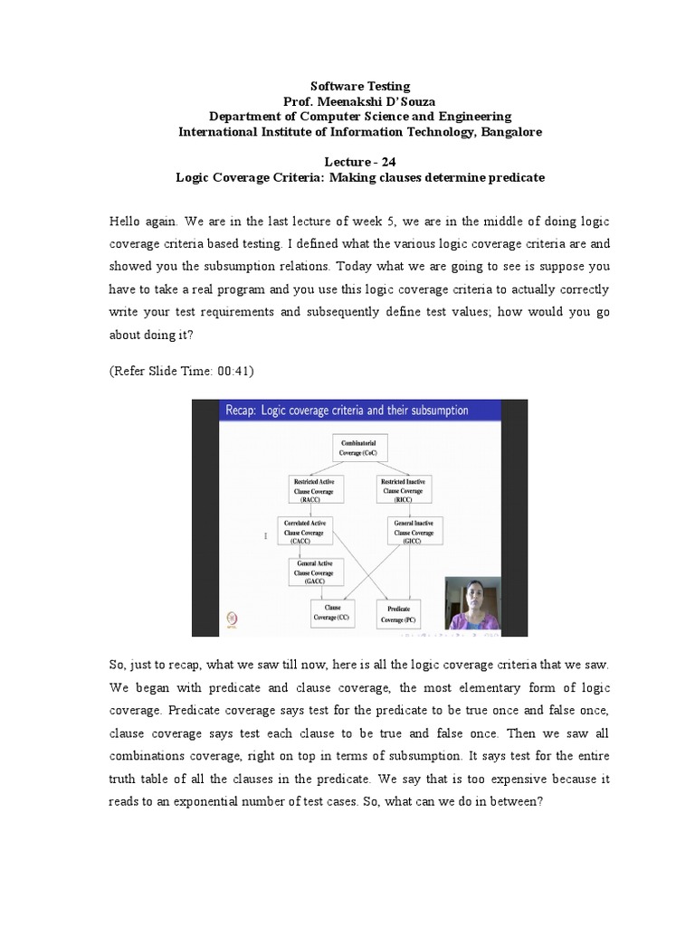 Software Testing Logic Coverage | PDF | Logic | Clause