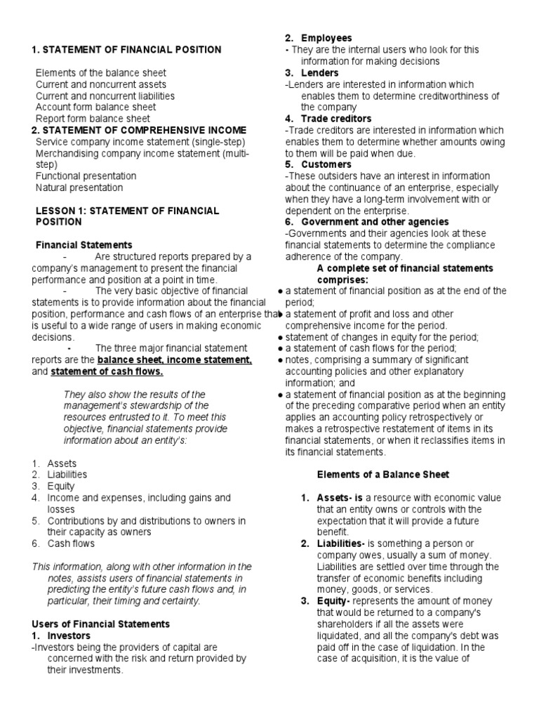 Fabm 2 | Download Free PDF | Balance Sheet | Financial Statement
