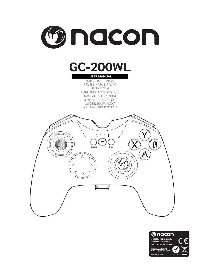 Nacon GC 200wl | PDF | Personal Computers | Electronics