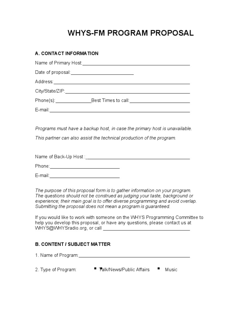 Radio Show Proposal | PDF | Economic Inequality | Discrimination & Race ...