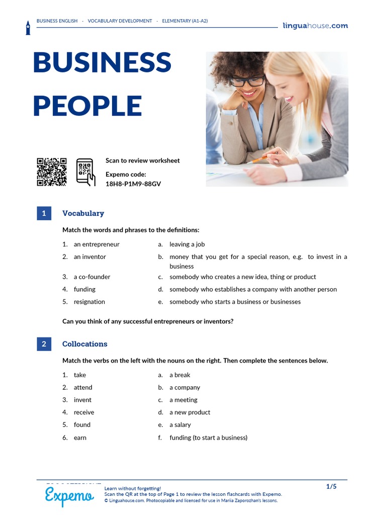 Business People British English Teacher Ver2 | PDF | Apple Inc. | Linguistics