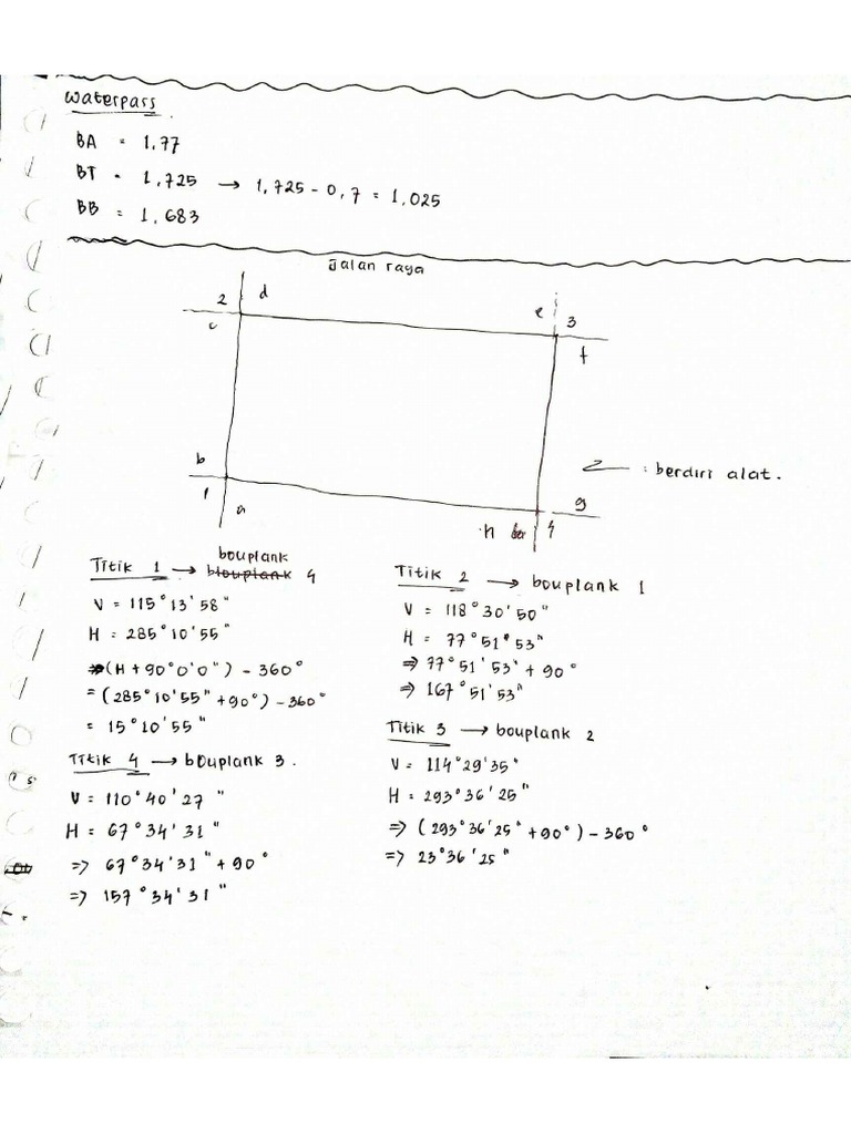 Transfer Elevasi Bouwplank | PDF