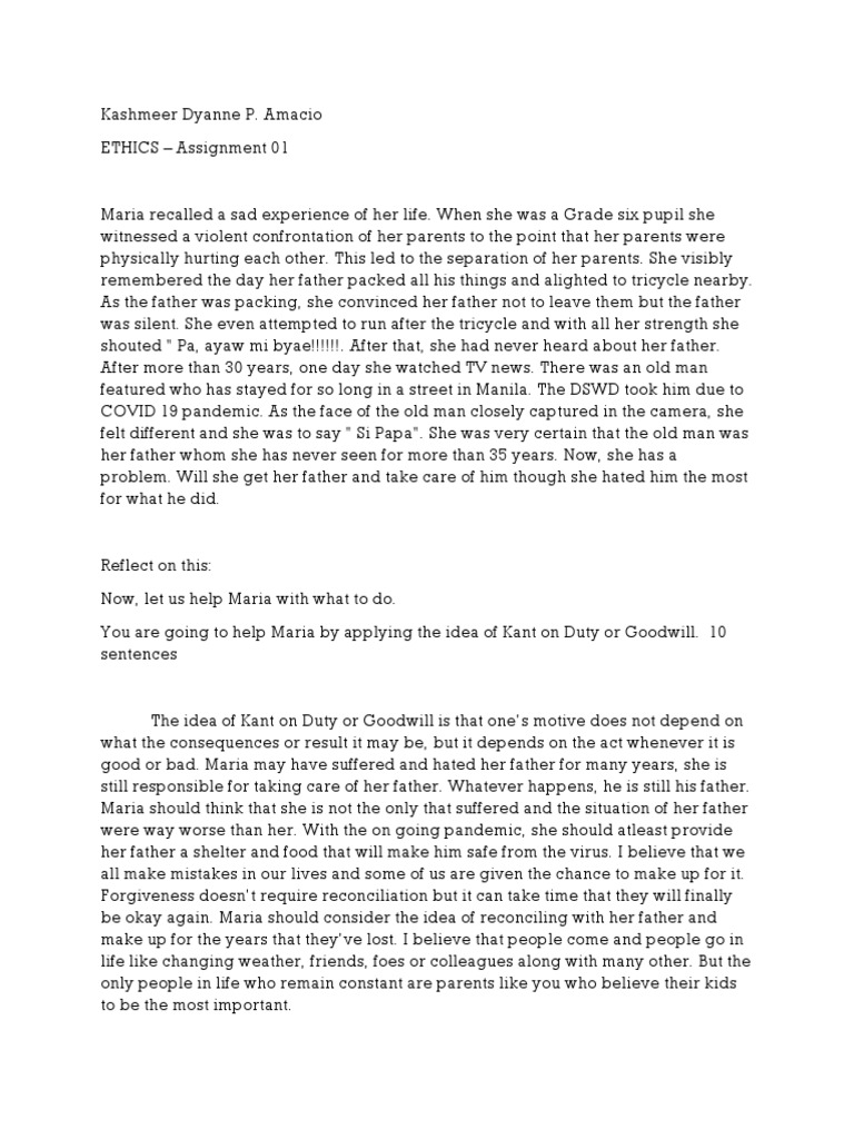 Amacio Assignment01Finals | PDF | Wellness | Lifestyle