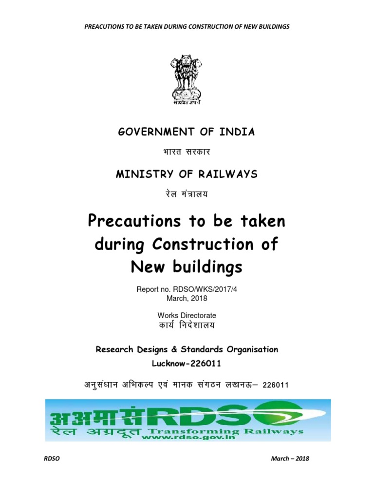 RDSO Guideline | PDF | Concrete | Masonry