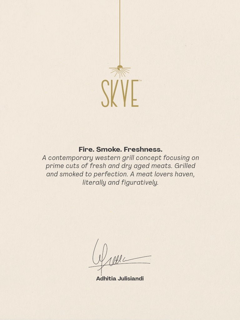 Skye Menu 2022 | PDF | Sauce | Salad