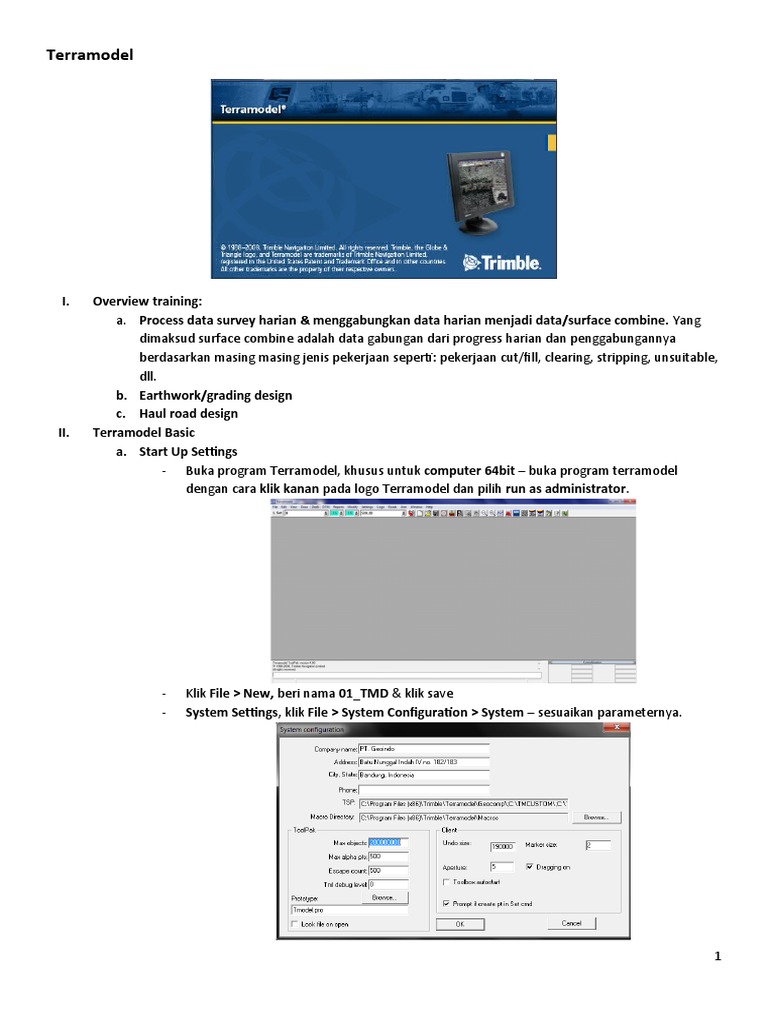 Panduan Dasar Penggunaan Terramodel | PDF