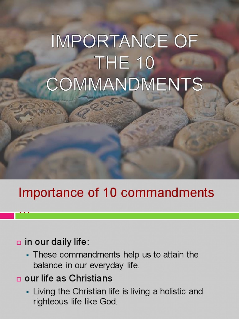 10 Commandment Explained | PDF | Ten Commandments | Law Of Moses