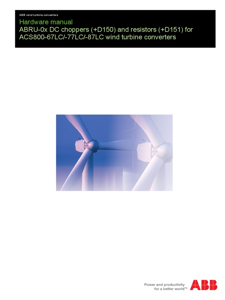 ABB - ABRU-0x DC Choppers and Resistors | PDF | Direct Current | Resistor