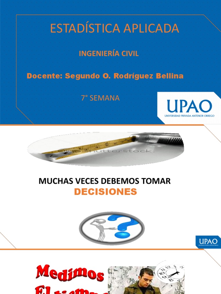 ESTADÍSTICA APLICADA Semana 7 | PDF | Oblicuidad | Diferencia
