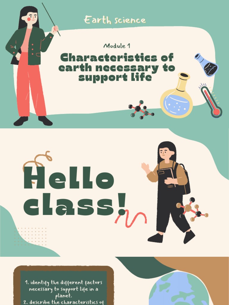 Earth Characteristics Supporting Life | PDF | Atmosphere | Earth