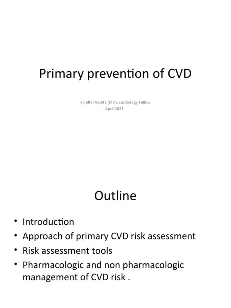 Primary Prevention of CVD | PDF | Cardiovascular Diseases | Statin