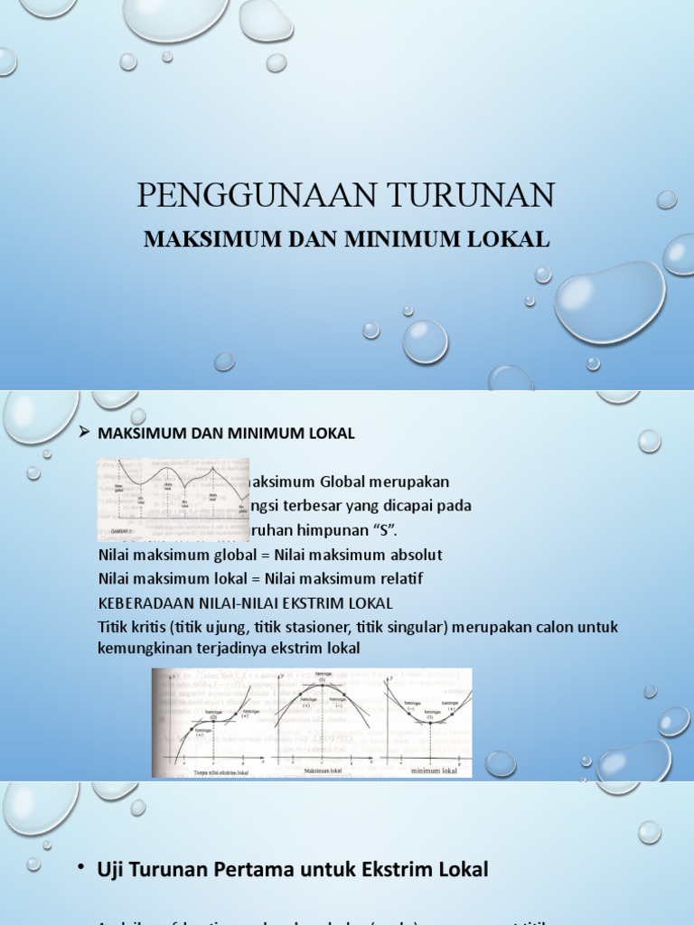 Maksimum Dan Minimum Lokal | PDF
