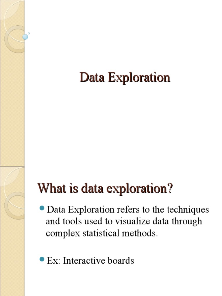 Data Exploration | PDF