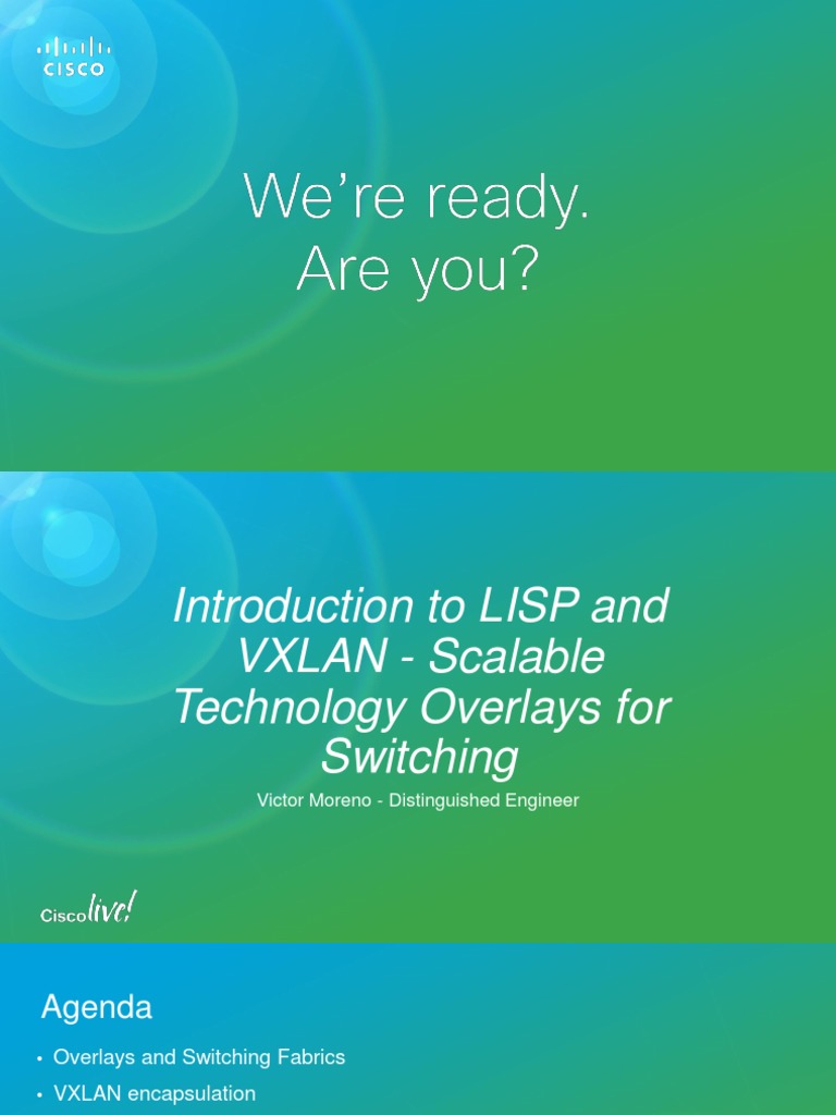 Introduction To LISP and VXLAN BRKRST-3045 | PDF | I Pv6 | Internet Protocols