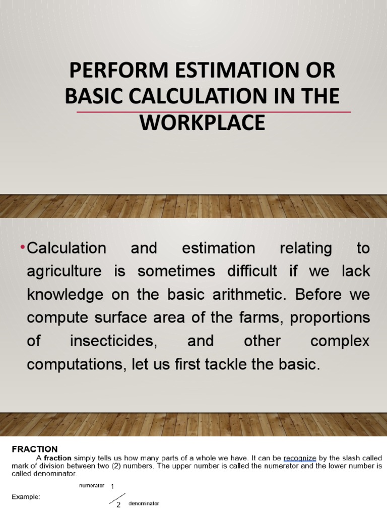 Performing Basic Calculations and Estimations for Agricultural Work | PDF