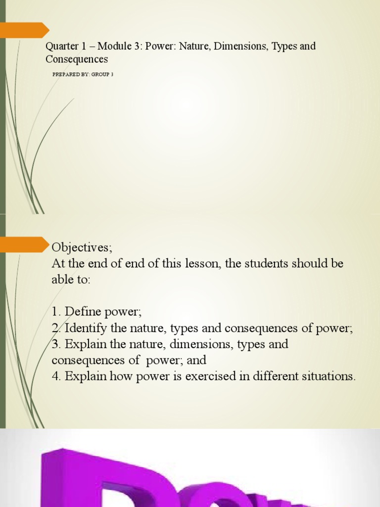 PPG (M-3) Power Nature, Types, Dimentions and Con. | PDF | Power ...