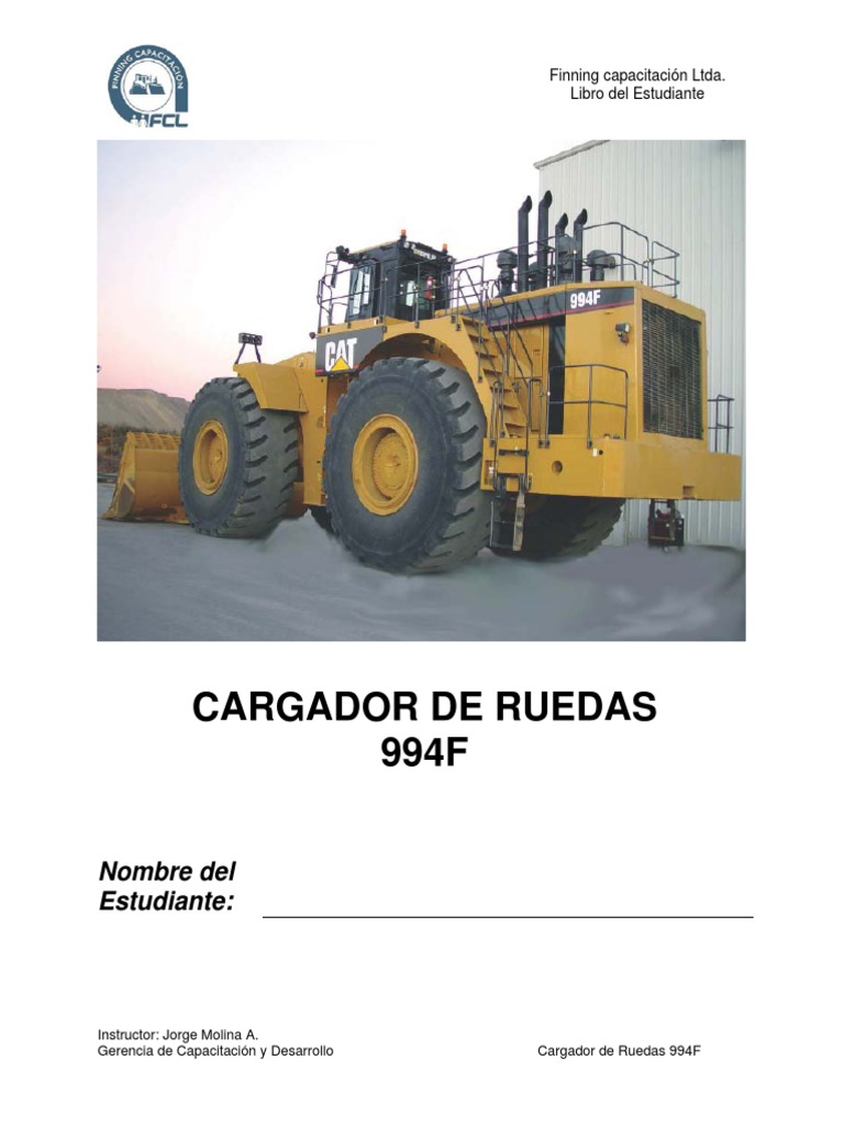 Capacitación Cargador 994F Finning | PDF | Laboratorios | Motores