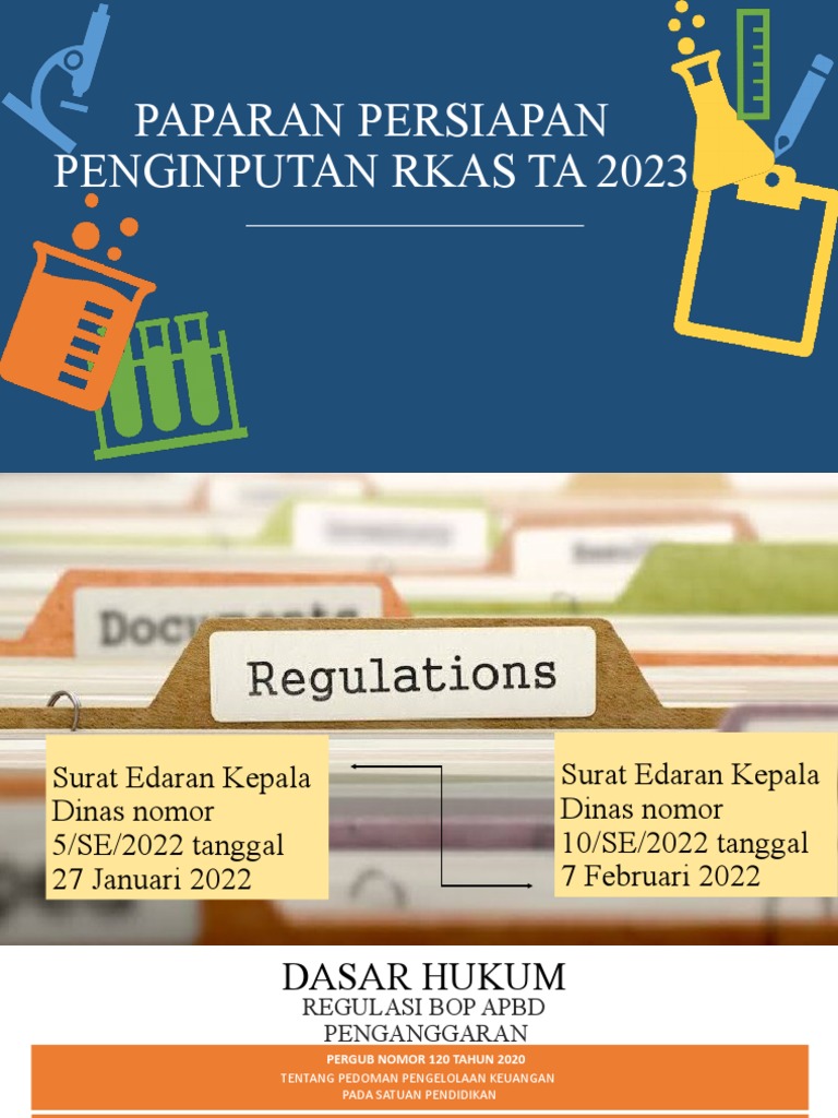Paparan Persiapan Penginputan Rkas Ta 2023 | PDF Paparan Persiapan Penginputan Rkas Ta 2023 | PDF