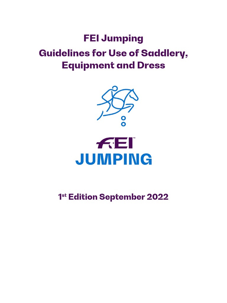 FEI Guidelines for Jumping Equipment | PDF | Horses | Equestrianism