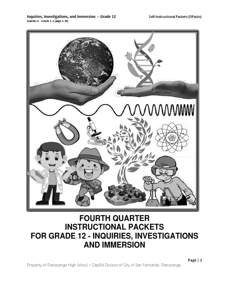 Grade 12 Inquiry Module Q4 Weeks 1-2 | PDF | Student's T Test | P Value