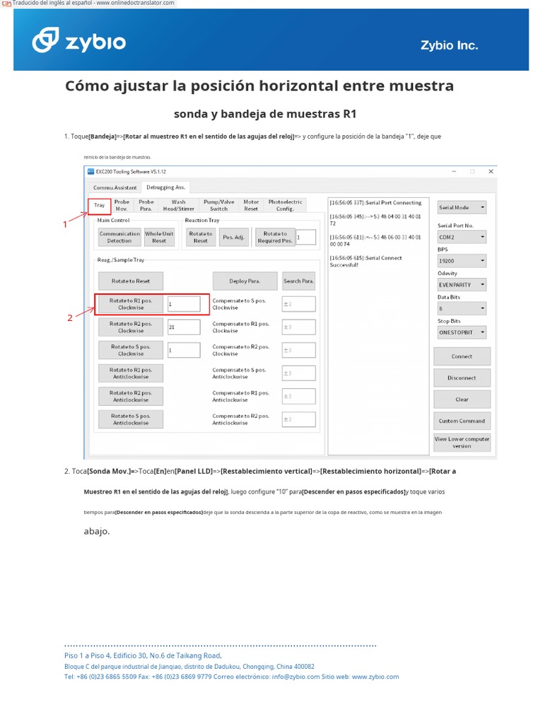【Zybio】How to adjust the horizontal position between sample probe and ...