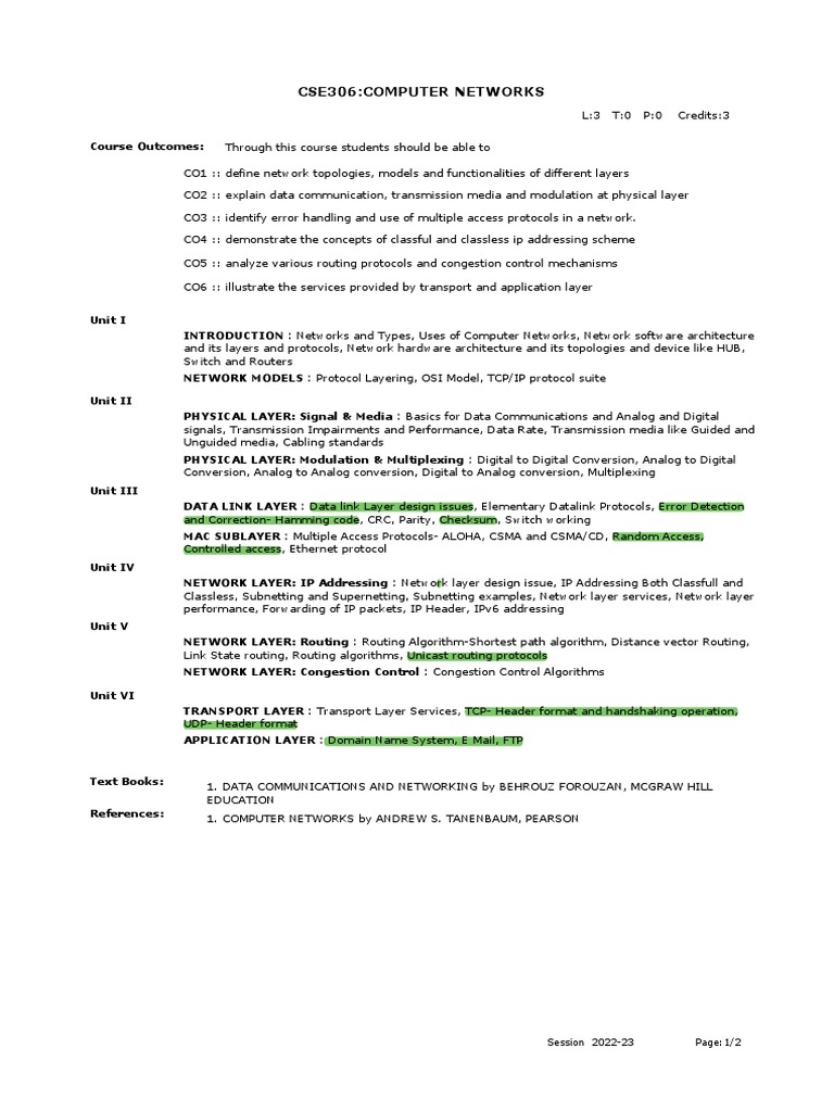 Cse306 Download Free Pdf Computer Network Internet Protocol Suite