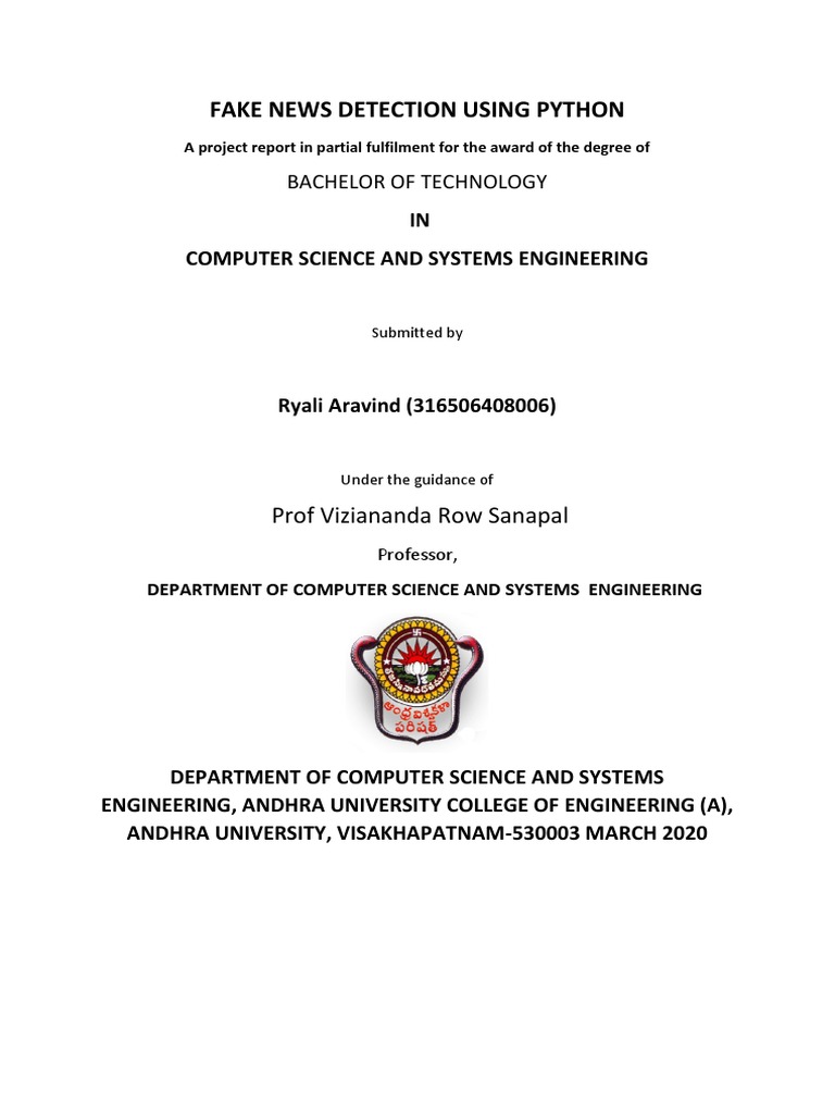 Fake News Detection | Download Free PDF | Feasibility Study | Social Media