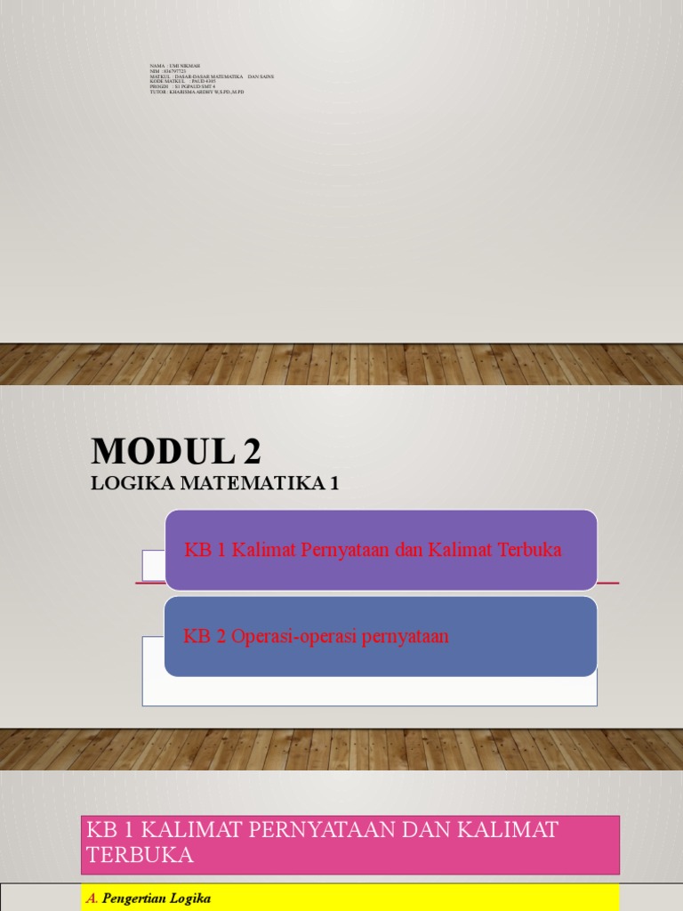 Dasar-Dasar Matematika Dan Sains | PDF