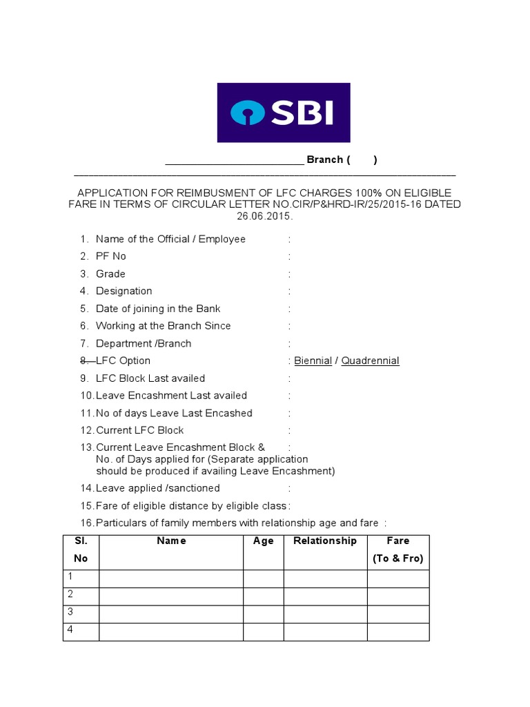 LFC Leave Encashment Application | PDF | Financial Services | Money