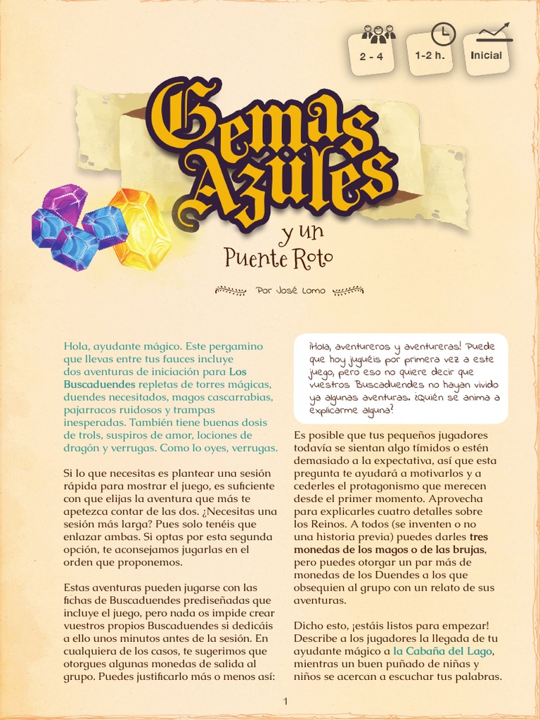 Juego de Rol, Busca Gemas | PDF | Troll