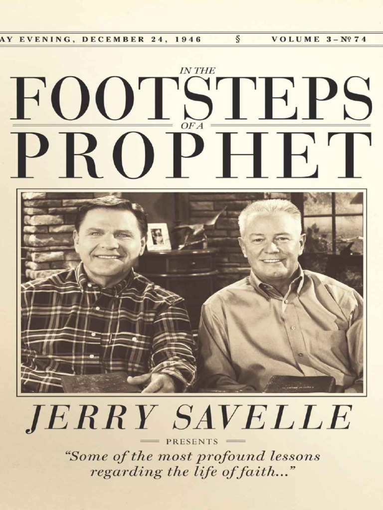 In The Footsteps of A Prophet - Savelle, Jerry | PDF | Baptism ...