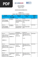 Lesson Map Grade 1 - 8 Week Curriculum | PDF | Teachers | Worksheet