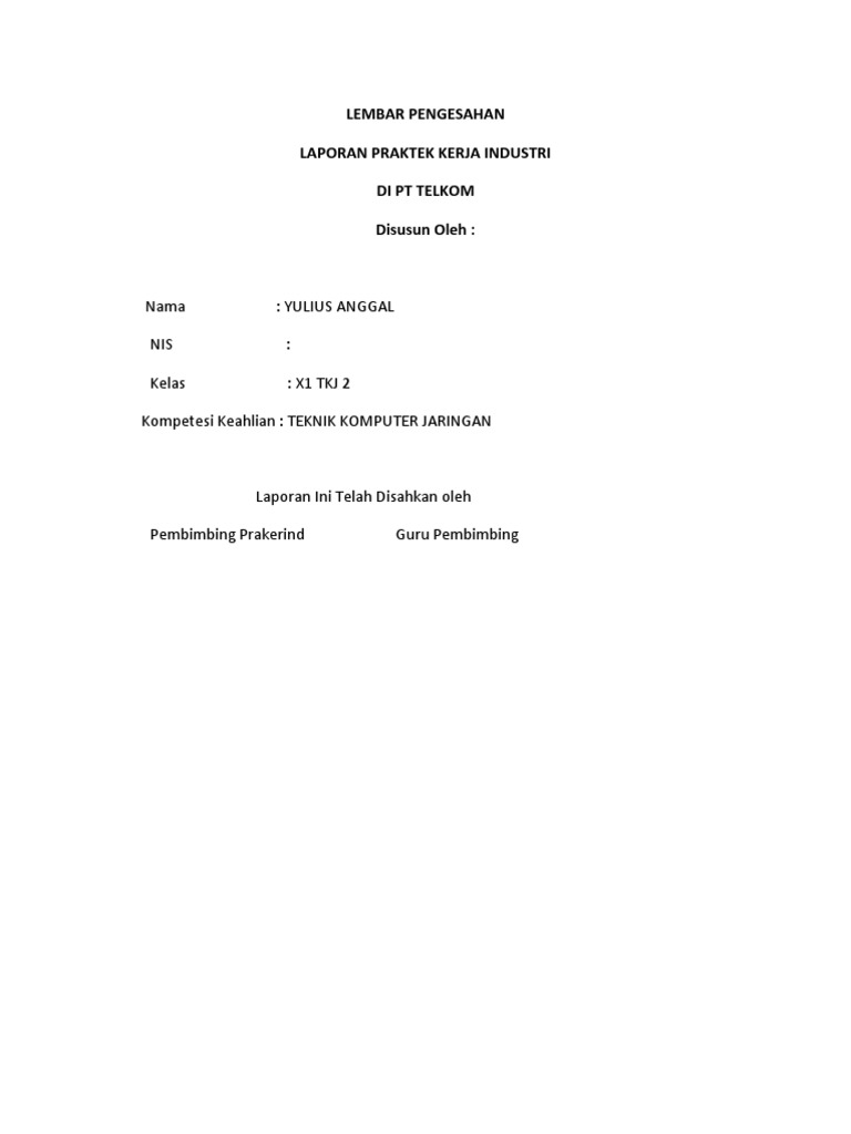 Lembar Pengesahan | PDF | Karier & Perkembangan | Bisnis