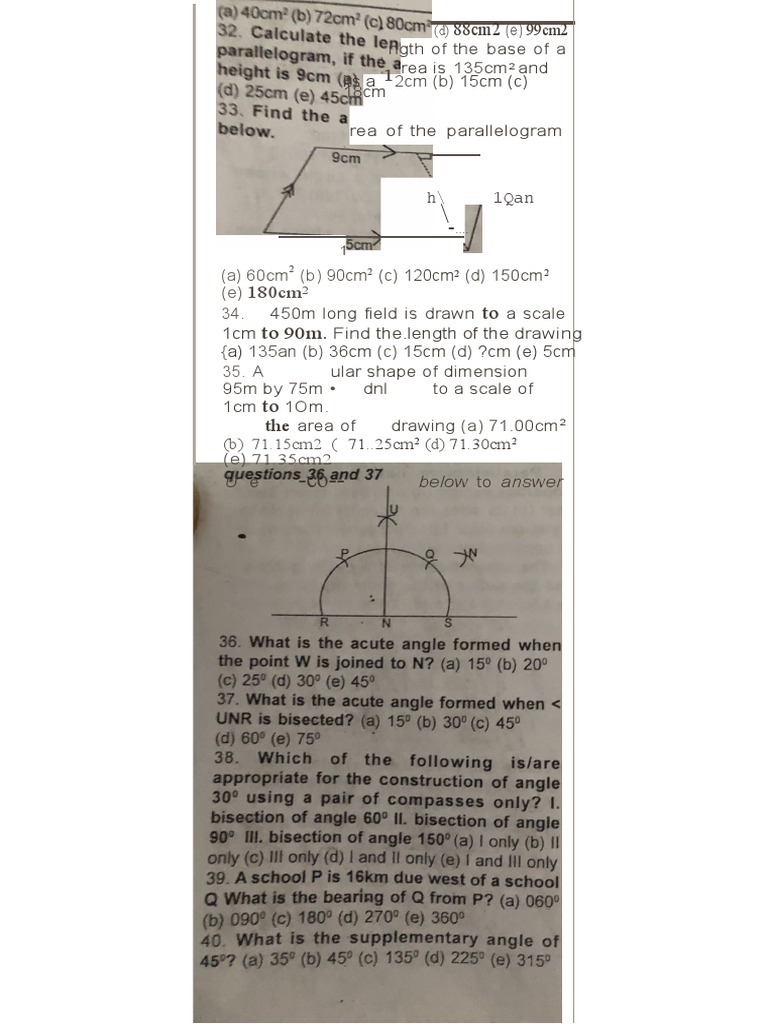 Jsce Past Questions 4 | PDF