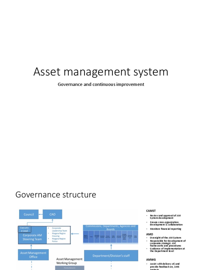 Asset Management System Governance and Improvement v0.01 | PDF ...