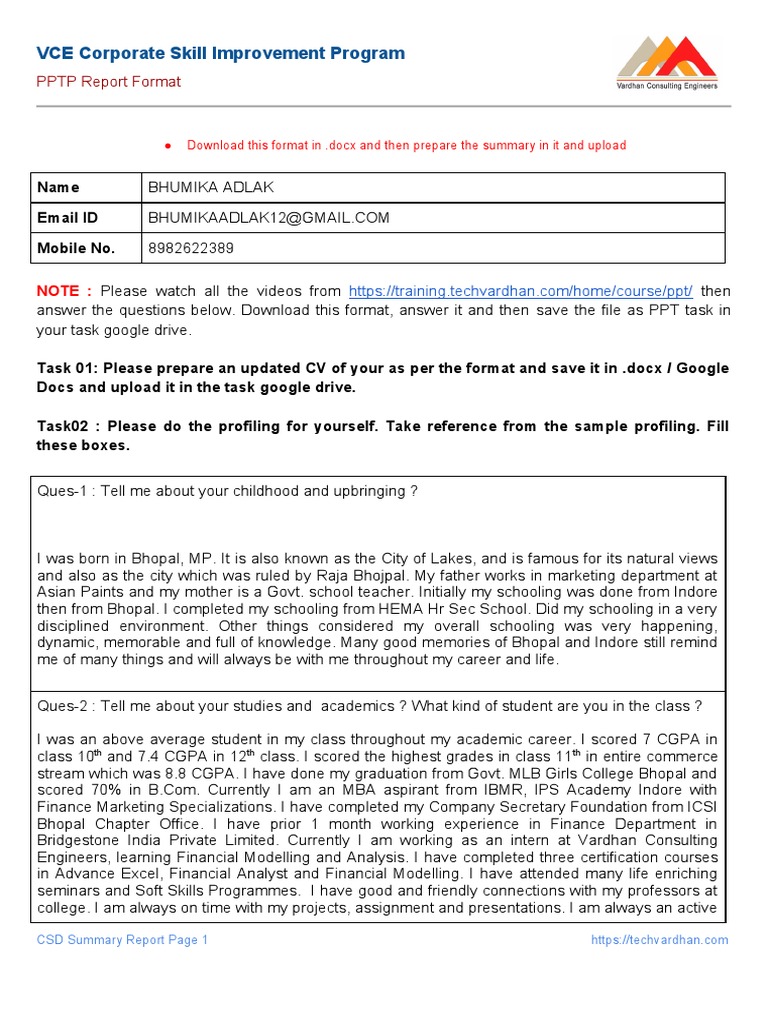 PPTP Programme 2 VCE CSIP | PDF | Master Of Business Administration