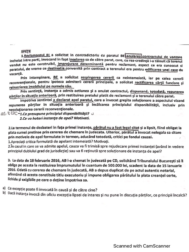 Cursul 4 - Drept Procesual Civil | PDF