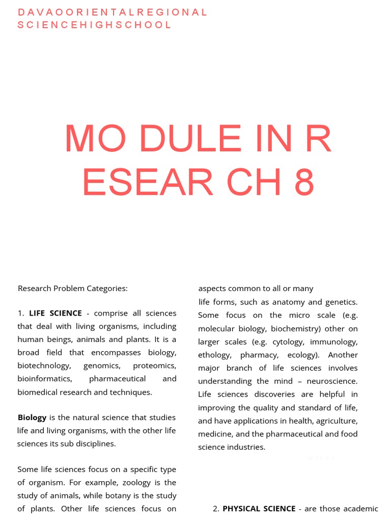 Research 8 - Week 4 | PDF | Hypothesis | Science